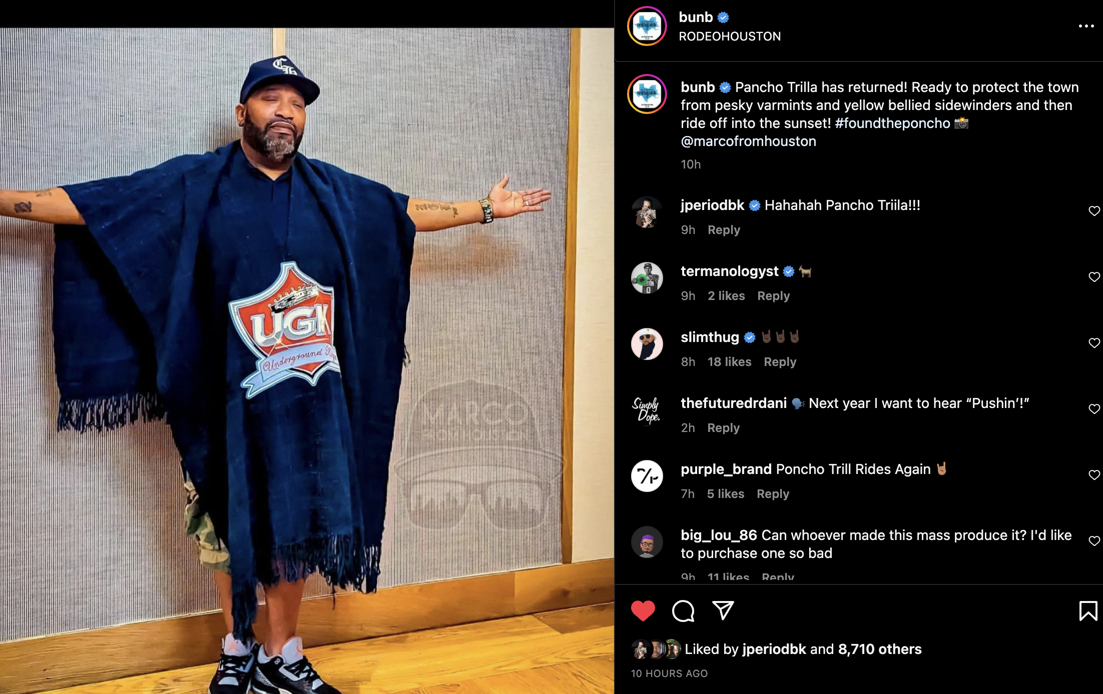 Bun B's Missing UGK Poncho Has Been Returned