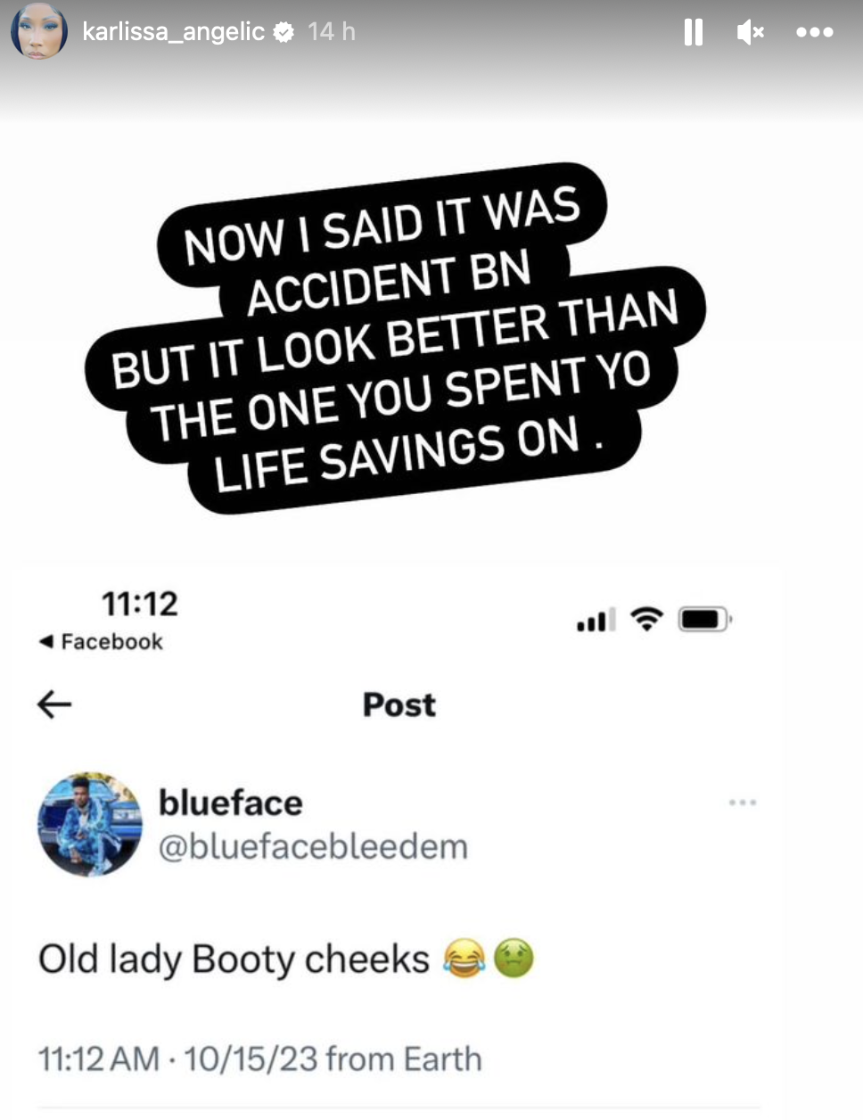 Blueface Reacts After His Mom Compares Her Bare Booty Cheeks Leak To ...