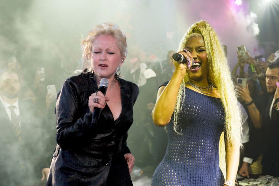 Nicki Minaj Fans Out Over Cyndi Lauper During Show - AllHipHop Nicki Minaj Fans Out Over Cyndi Lauper During Show - AllHipHop